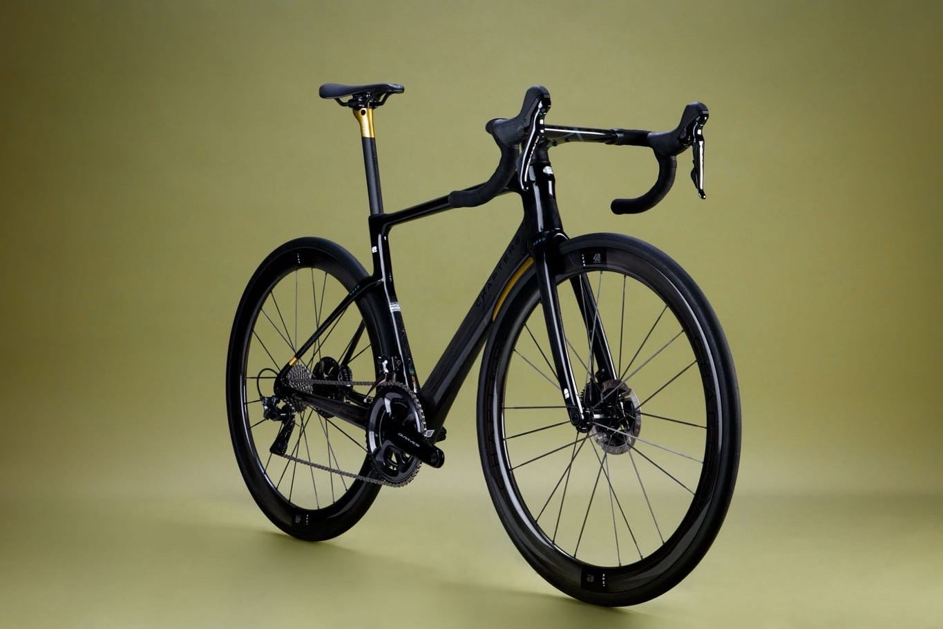 Chapter2 Aero KOKO Disc Brake Frameset - Black + UD W/ Gold | Aerodynamic Excellence — LafoBikes