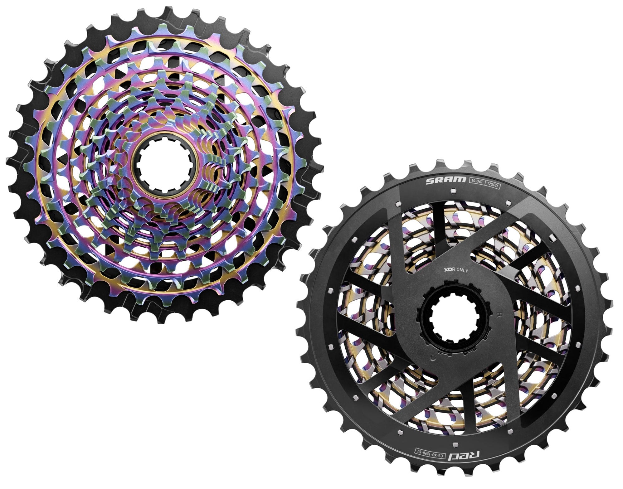 SRAM RED AXS (E1) XG-1290 Cassette (Rainbow) - Options - LafoBikes